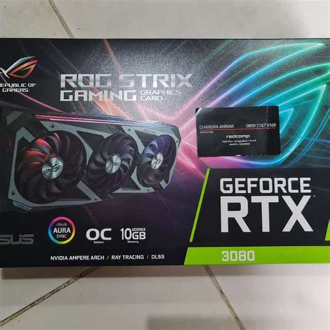 Jual Asus ROG Geforce RTX 3080 Strix / RTX3080 Strix OC 10GB DDR6X 320 ...