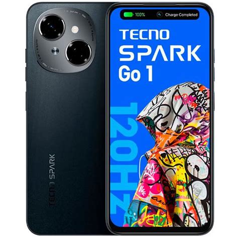 Smartphone Tecno Spark Go 1 KL4 Dual Sim de 128GB/4GB Ram de 6.67" 13MP/8MP - Startrail Black na ...