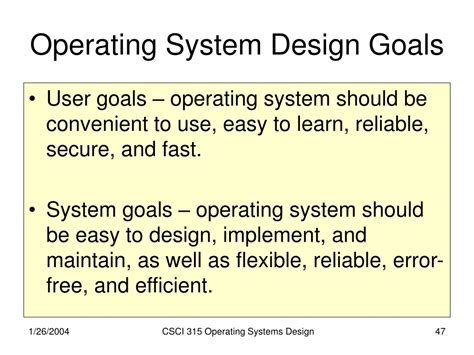 Ppt Operating System Structures Design And Protection Powerpoint