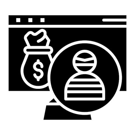 Premium Vector Online Robbery Vector Illustration