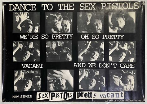 Lot 432 Sex Pistols Pretty Vacant 1977 Poster