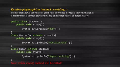 polymorphism presentation in java pptx