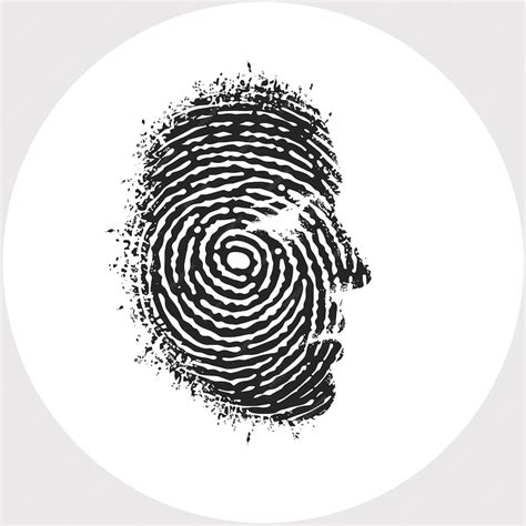 Premium Vector Fingerprint Human Profile Digital Security Authentication Biometric