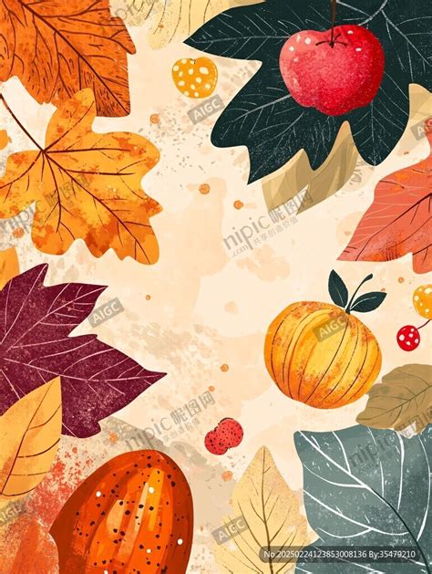 Ai创作图秋收插画 手绘秋天插画 秋天插画手绘海报 秋天文创插画 秋天美食插画 秋天插画海报 秋天南瓜丰收插画 促销活动秋季背景 圆形秋天插画 秋季秋天秋收 手绘秋季主题朦胧插画 秋天插画