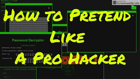 How To Pretend Like A Pro Hacker Youtube