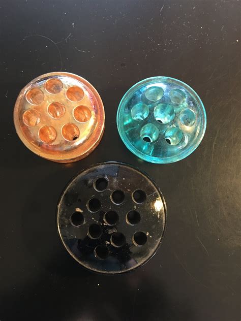 Glass Flower Frogs Colored Glass Frogs Etsy Österreich