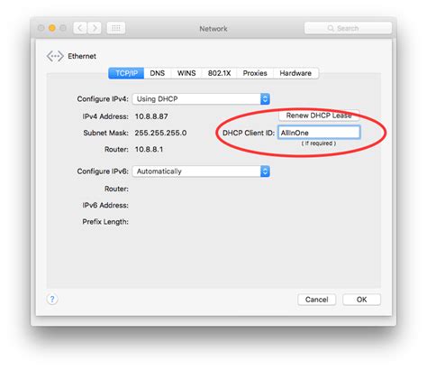Network Osx And Dhcp Forcing The Local System To Release A Dhcp Address Ask Different