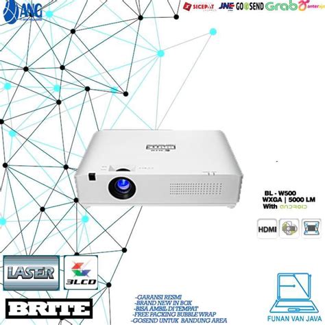 Jual Brite Bl W500 Wxga 5000 Lumens Hdmi 3lcd Laser Projector Di