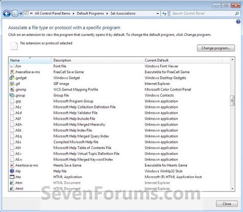 Default Programs Associate A File Type Or Protocol Tutorials