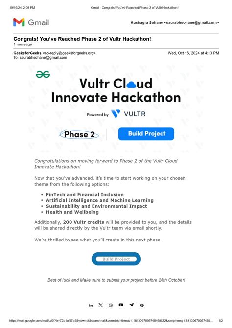 Kushagra Sohane On Linkedin Vultrcloud Hackathon Innovation Ai