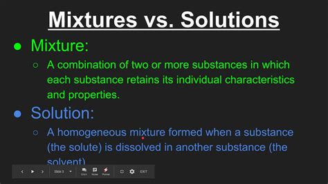 Difference Between Mixture And Solution