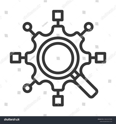 Algorithm Icon Vector Illustration Outline Stock Vector Royalty Free 2612137295 Shutterstock