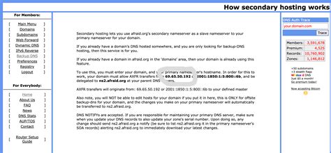 HOW TO Setup A Backup DNS Link FreeDNS Setup A Private Nameserver Example Help Home For