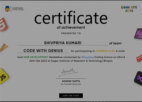 Shivpriya Kumari On Linkedin Sheryianscodingschool