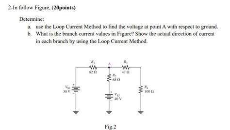 Solved In Follow Figure 20points Determine A Use The