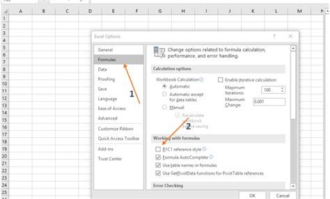 R1c1 Referencing Style Switch Column Letters To Numbers Using Alt