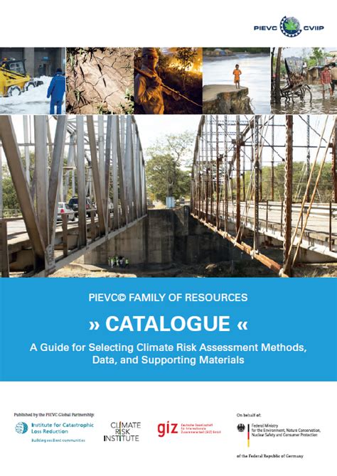 Pievc Catalogue A Guide For Selecting Climate Risk Assessment Methods
