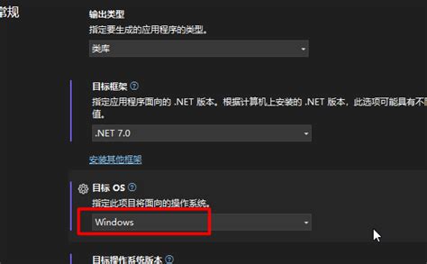 错误 netsdk1136 如果使用 windows 窗体或 wpf，或者引用使用 windows 窗体或 wpf 的项目或包，则必须将目标