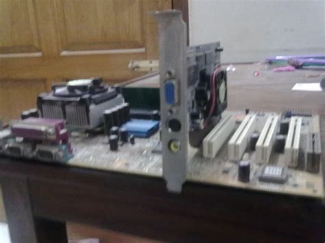 Motherboard With Intel P3 Processor Ram And Agp Card Motherboard With Intel P3 Processor Ram And Agp Card