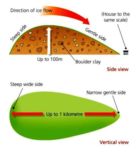 Glacial Drumlin Diagram