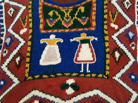 Gil Aimbez Vintage 1722 Nordic Hand Knitted Sampler… Gem