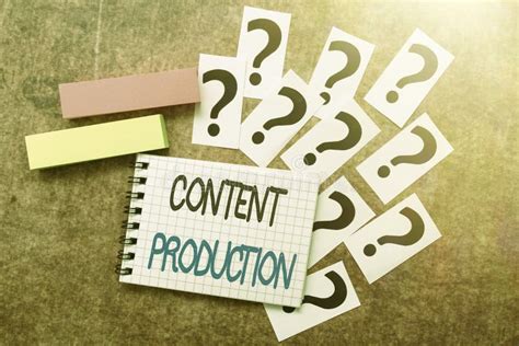 Hand Writing Sign Content Production Business Overview Way Of Developing And Creating Visual Or