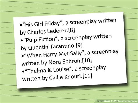 The Best Way To Write A Screenplay WikiHow