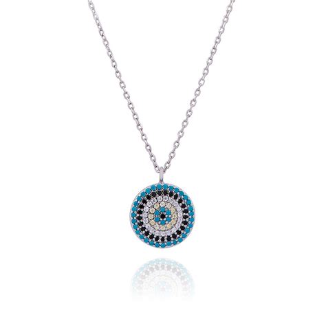 Sofia Evil Eye Silver Necklace