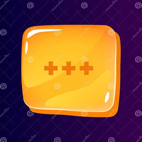 access to more options glossy ui button with pixelated icon stock