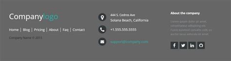 20 Creative Footer CSS HTML Design Examples - OnAirCode
