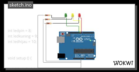 Praktikum 3 Led Dan Arduino Wokwi Esp32 Stm32 Arduino Simulator
