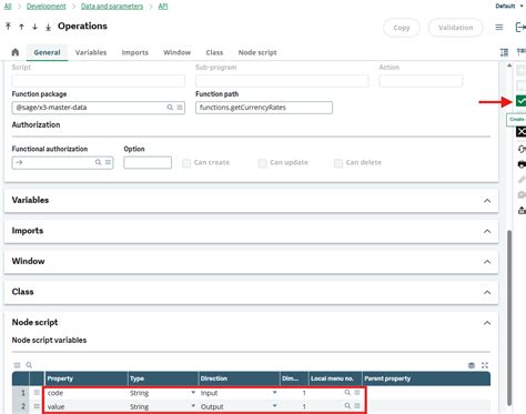 Custom Node Script Operations Sage Developer