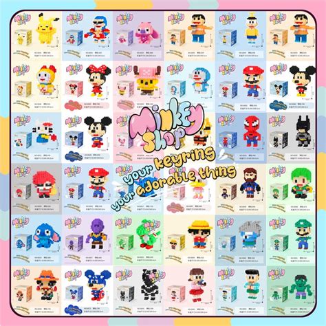 Mua HƠn 100 MẪu Mô Hình Lắp Ráp 3d Bộ Đồ Chơi Mini Cute Khác Nhau Xếp