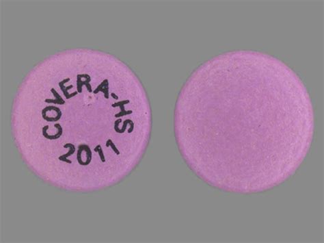 Pill Finder Covera Hs 2011 Purple Round