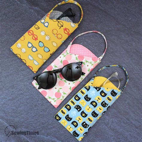 Free Pattern Easy Glasses Case Sewingtimes Download Pdf Sewing Patterns