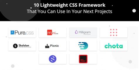 10 Lightweight Best Css Frameworks That You Can Use In Your Next Projects