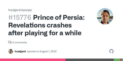 Prince Of Persia Revelations Crashes After Playing For A While · Issue