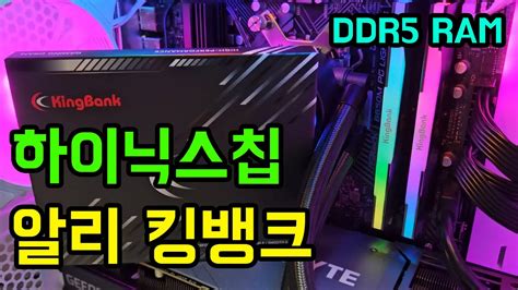 ddr5 가성비램 추천 70달러대에 구매한 알리 킹뱅크 메모리 신채널 youtube