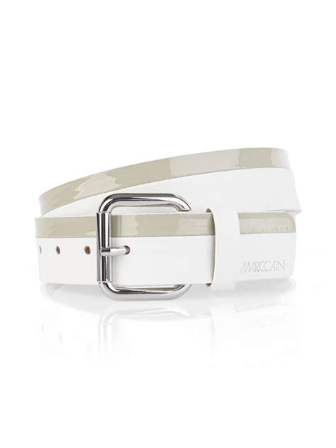Marc Cain Ремень двухцветный из натуральной кожи 458541219 Lavant Fashion онлайн бутик