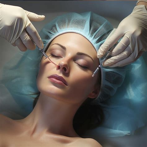 Beautiful Young Woman Receiving Botox Injection In Her Face Cosmetology