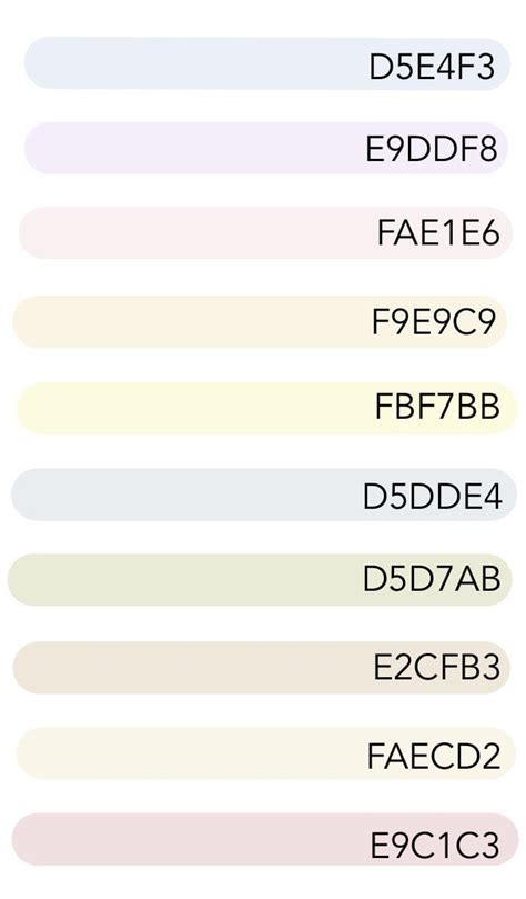 Zebra Mildliner Hex Codes For The New Gentle And Natural Color Sets R