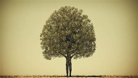premium ai image humanoid tree generative ai
