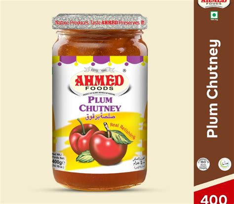 Ahmed Plum Chutney 400g Green Oranges Supermarket