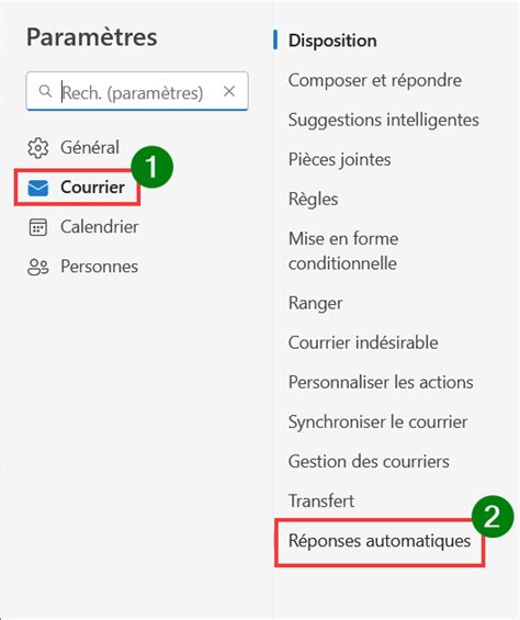 Outlook Programmer Une Réponse Automatique Le Crabe Info