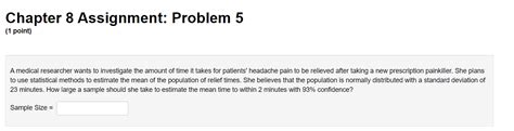 Solved Chapter Assignment Problem Point A Medical Chegg