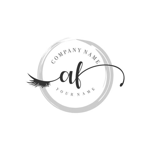 Initial Af Logo Handwriting Beauty Salon Fashion Modern Luxury Monogram Vector Art At