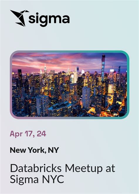 Databricks Meetup At Sigma Nyc