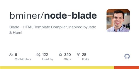 Github Bminer Node Blade Blade Html Template Compiler Inspired By Jade Haml