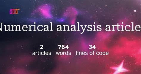 Numerical Analysis Blog Articles Mathspp