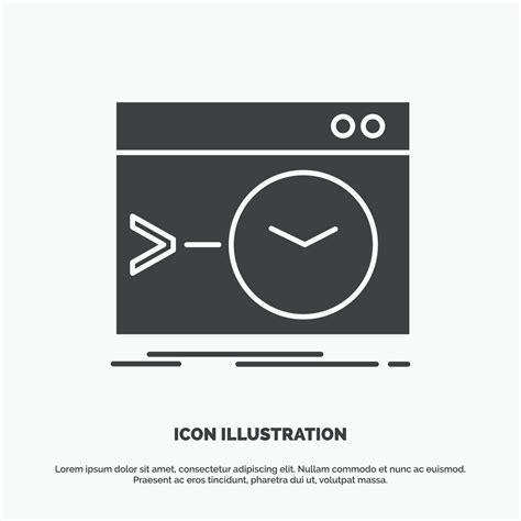 Admin Command Root Software Terminal Icon Glyph Vector Gray Symbol For Ui And Ux Website